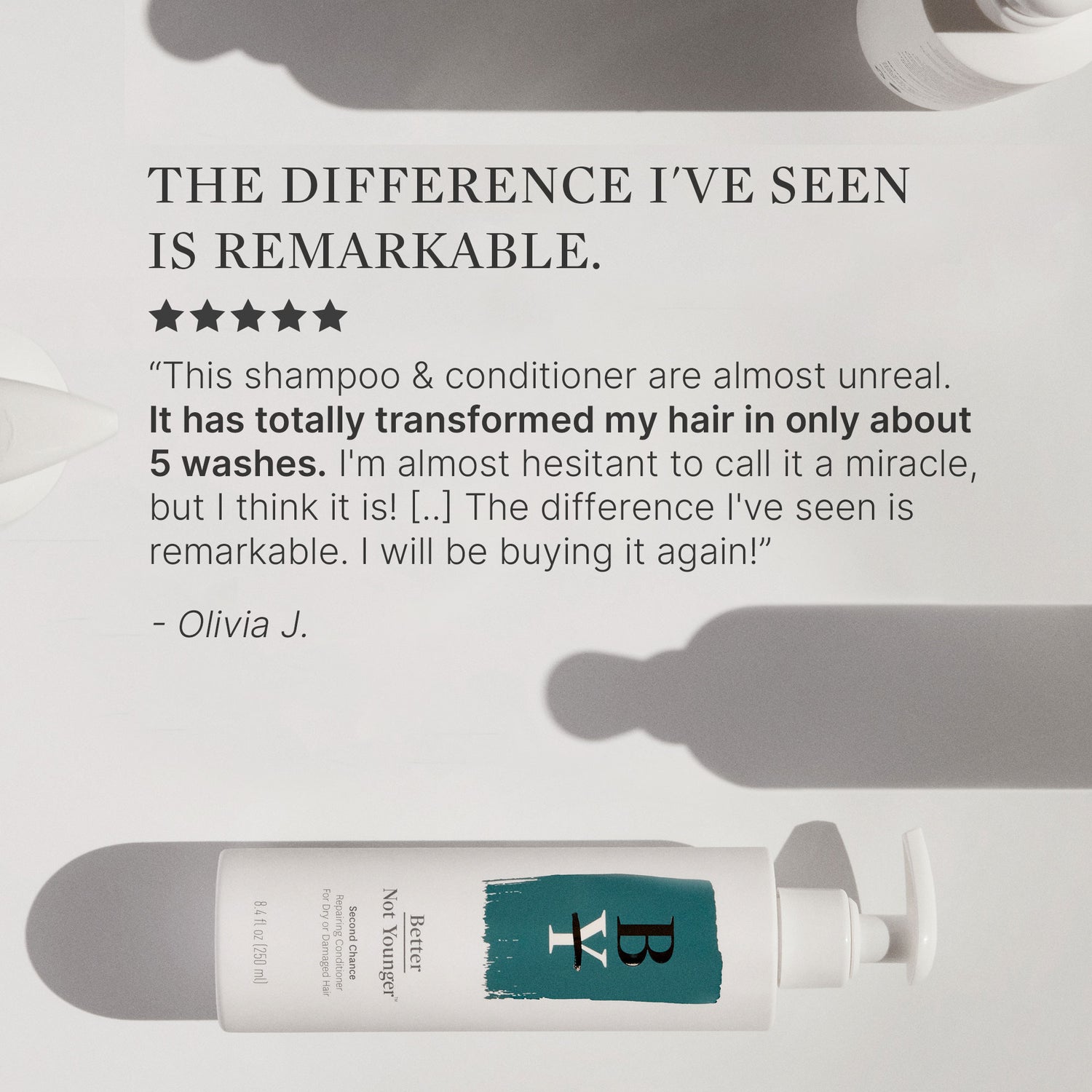 Repairing Conditioner for Damaged Hair | Better Not Younger